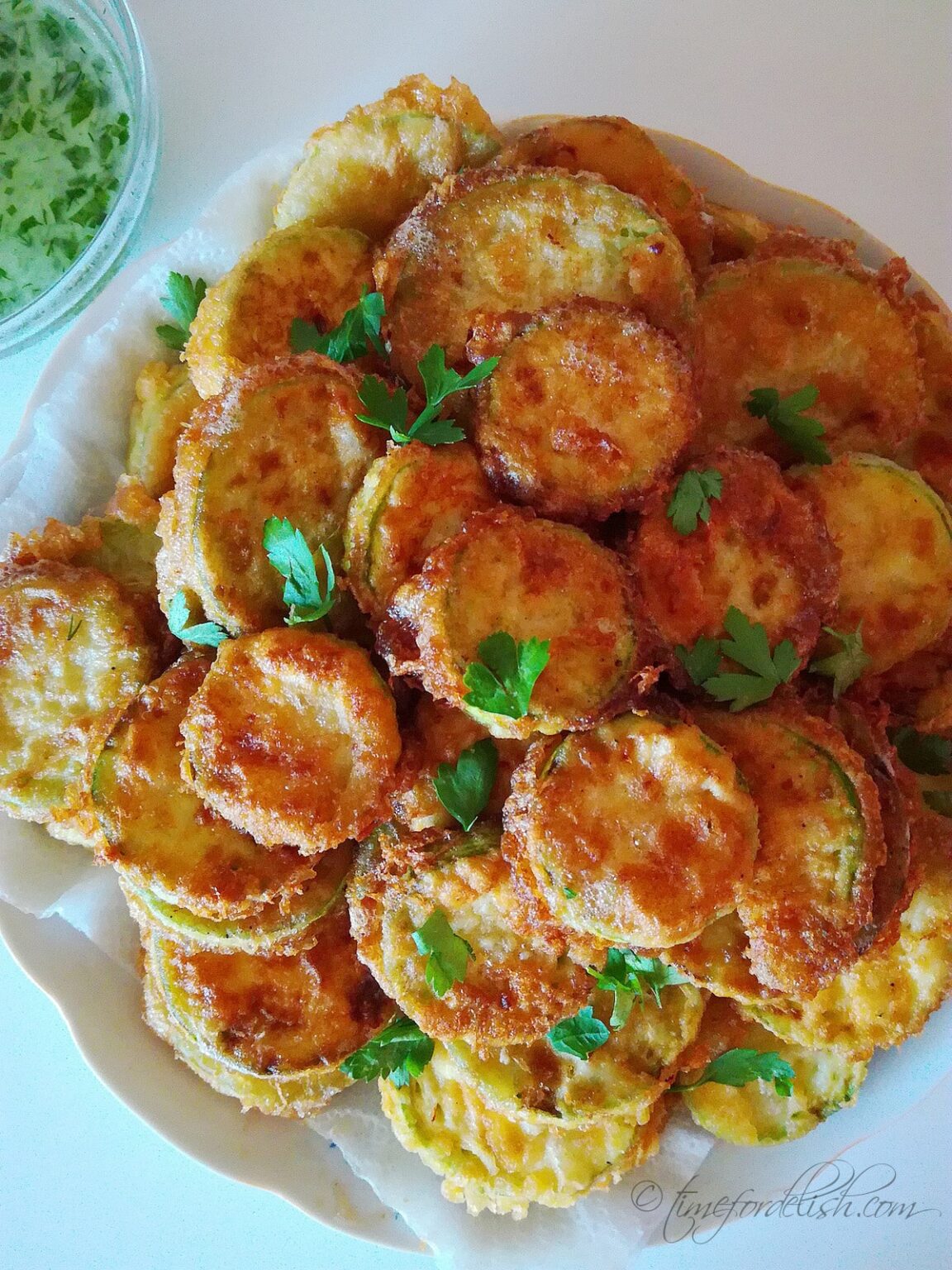 Pan Fried Zucchini (Courgettes) With Flour